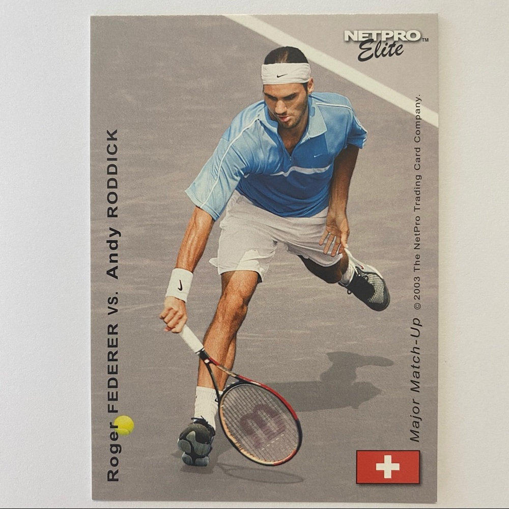 Rare Roger Federer Vs Andy Roddick Elite Card Gem
